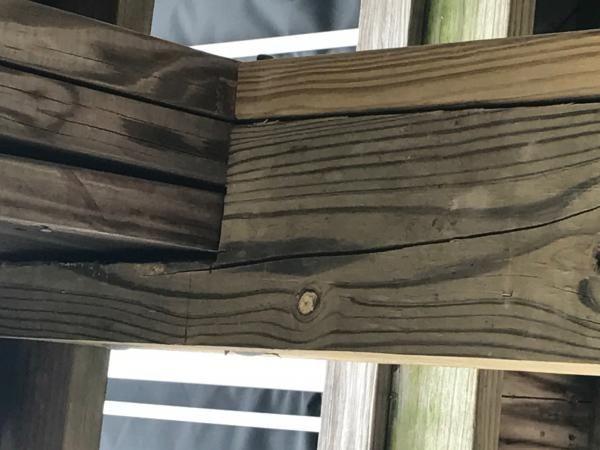 Deck Posts splitting - DoItYourself.com Community Forums