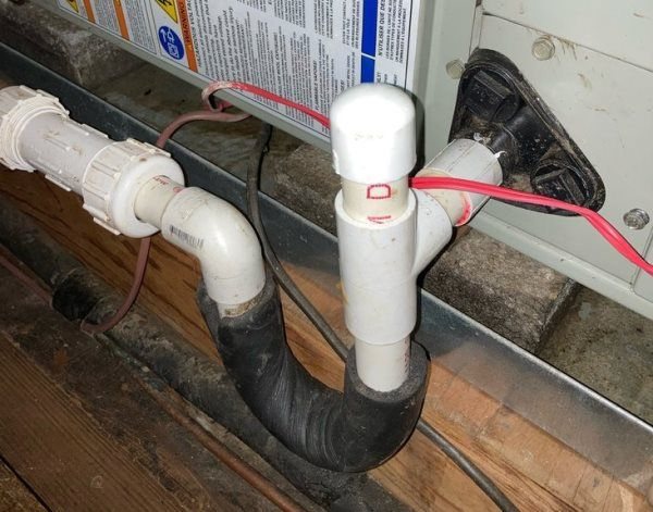 Leaking water from bottom of return plenum, secondary drain pan filling ...