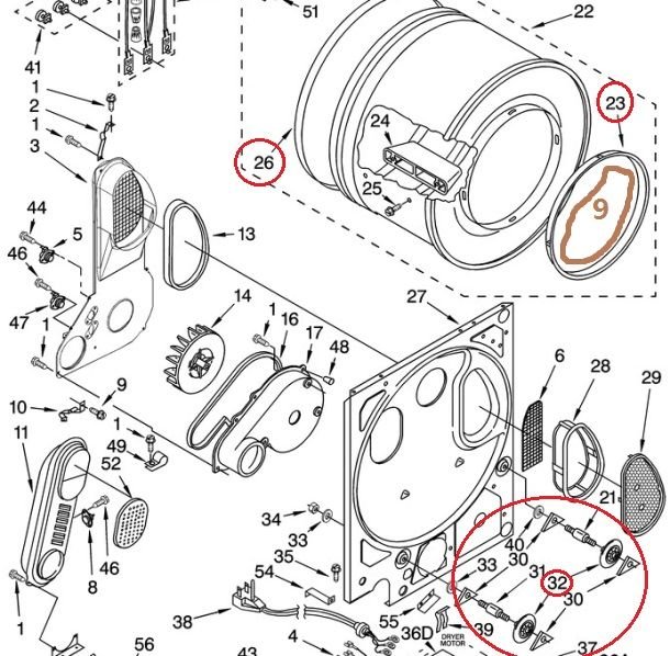 Whirlpool Thin Twin washer/dryer; dryer drum is loose - DoItYourself ...