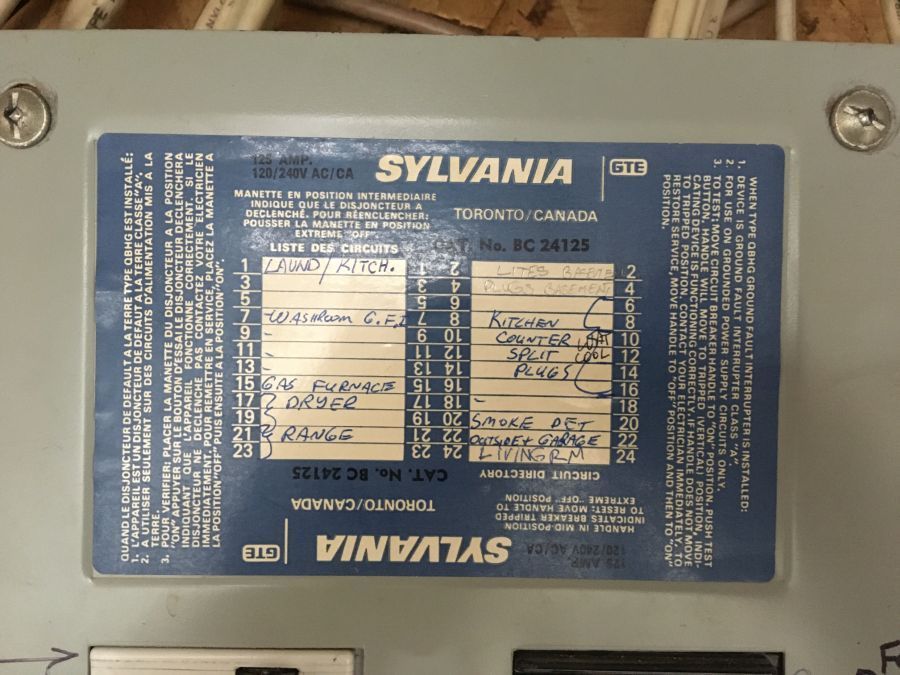 Breaker replacement on Sylvania GTE panel - DoItYourself.com Community ...