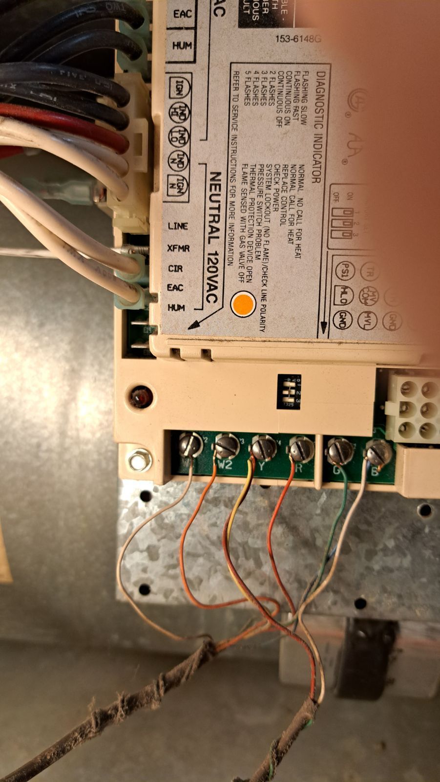 Trane xl80 TUD120R960A1 No Heat Code shows Replace Control Board ...