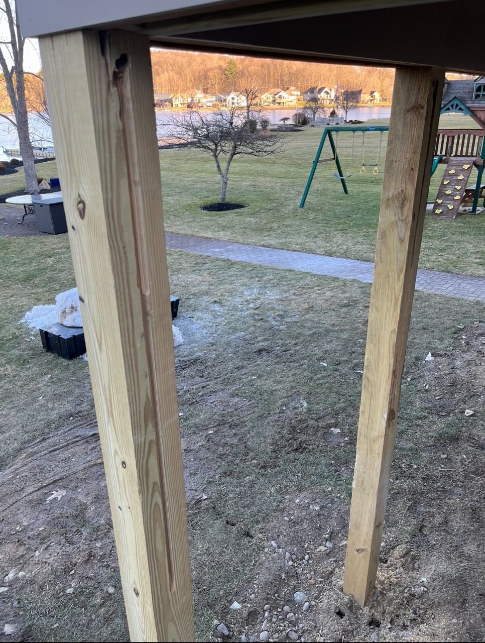 Drilling holes in deck support posts - DoItYourself.com Community Forums