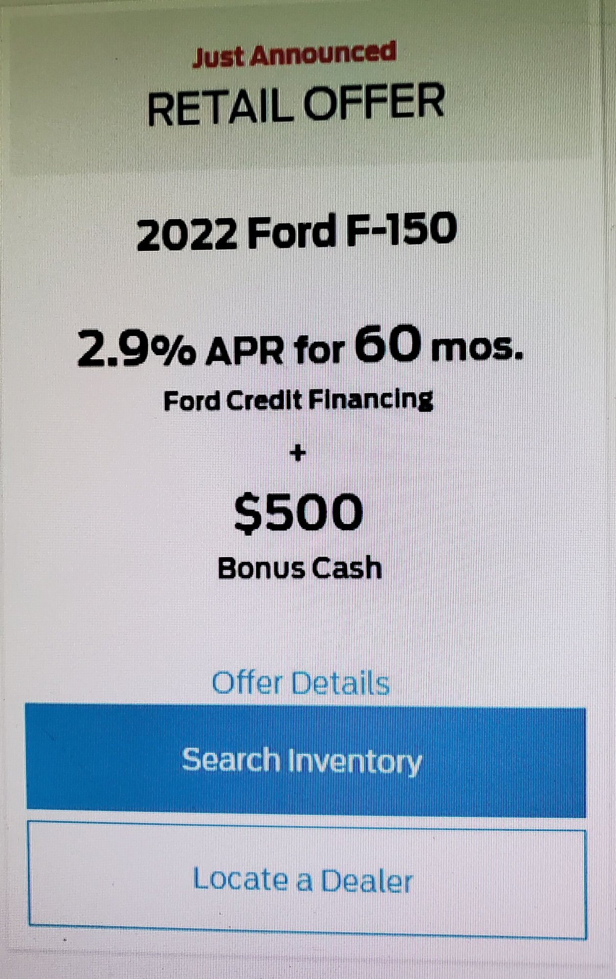 February 2022 Incentives & Financing - Page 2 - Ford F150 Forum ...