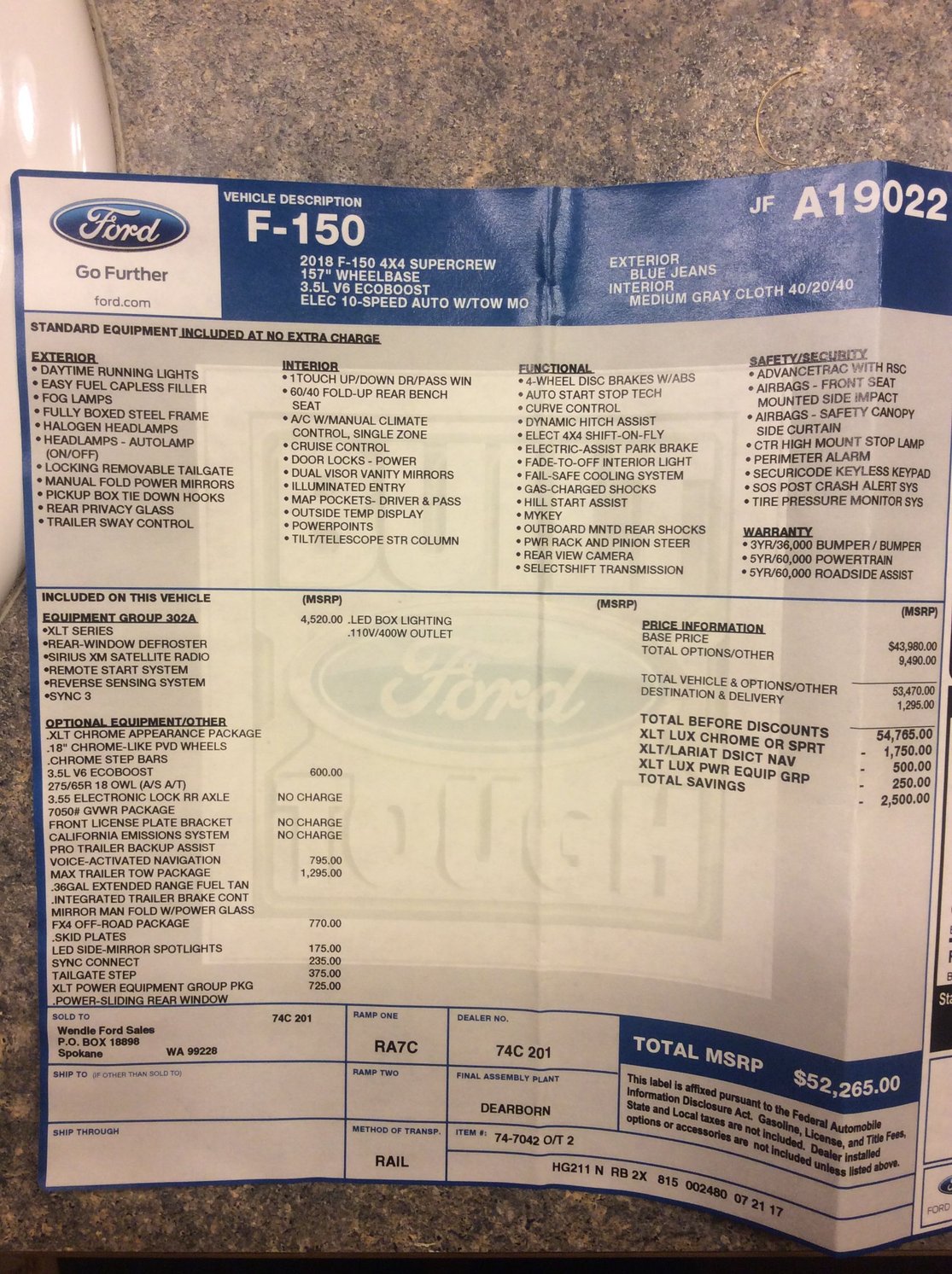 Just tell us your under invoice price paid. - Page 529 - Ford F150 ...
