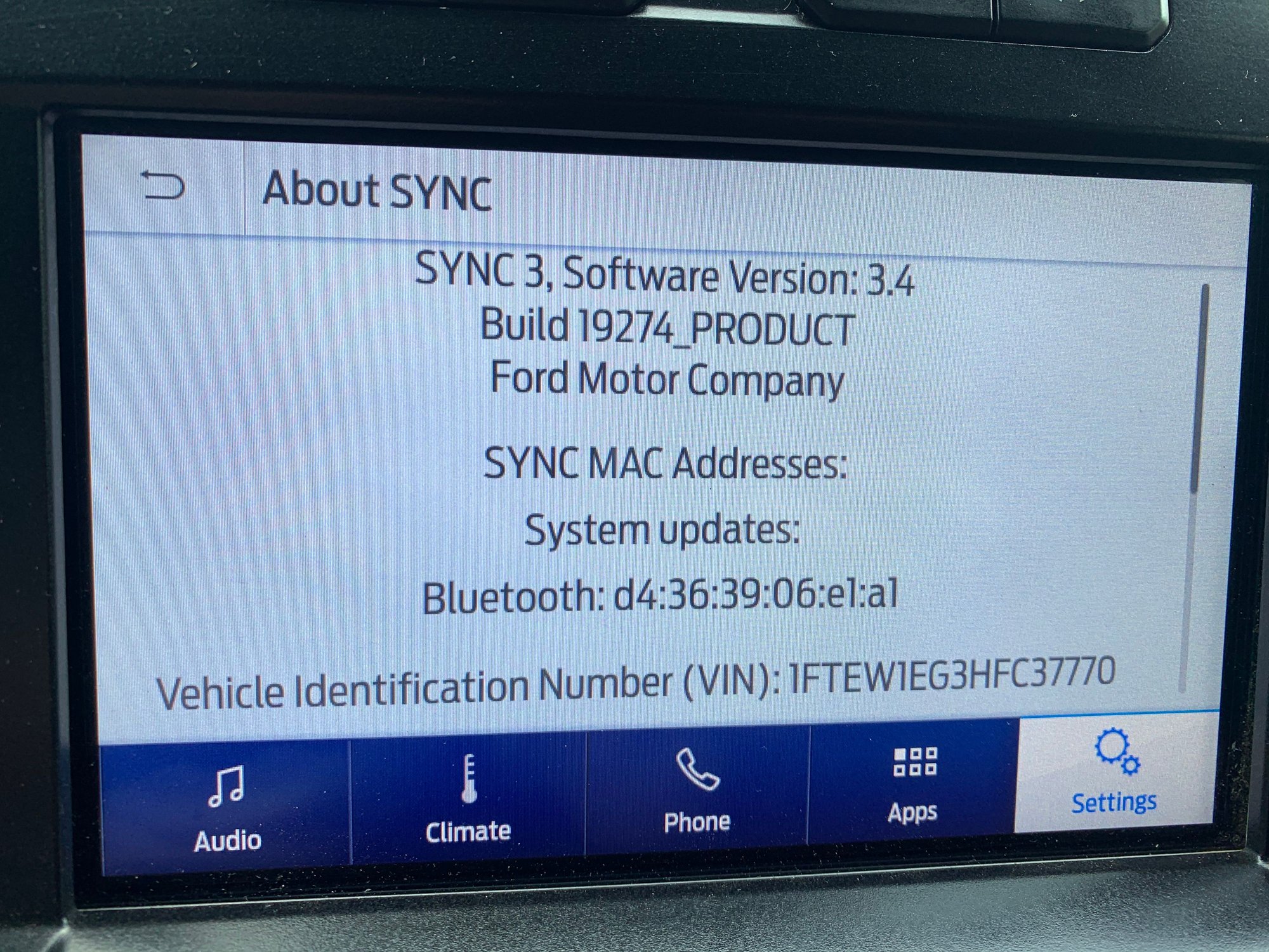 Upgrade Sync 3 V3.0 to V3.4 instructions - Page 284 - Ford F150 Forum ...