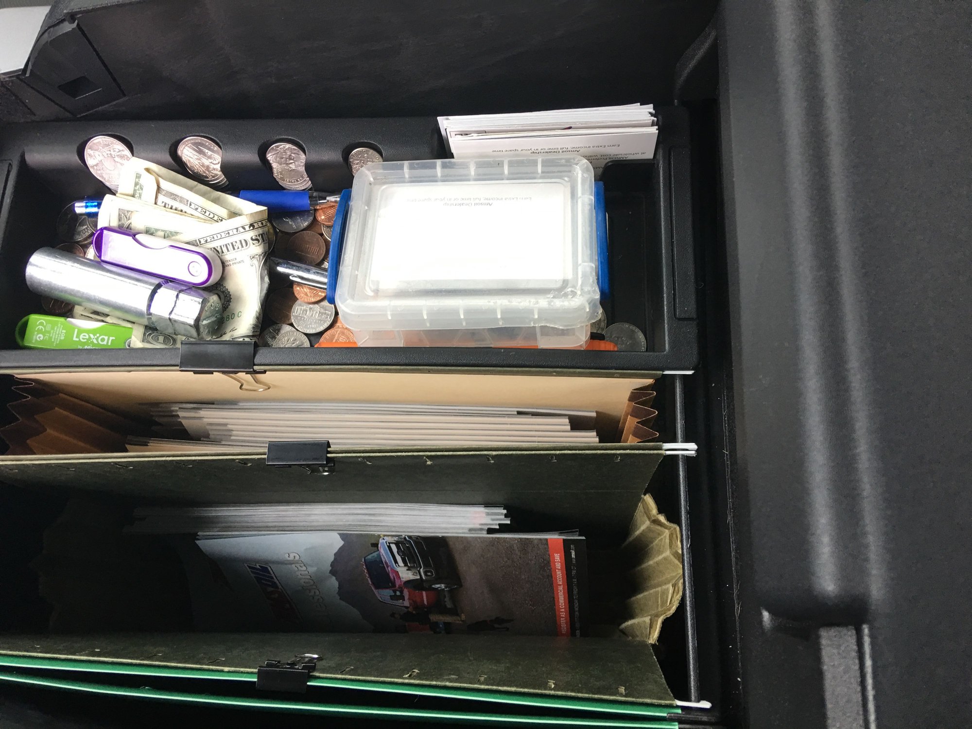 Hanging file folders for console - Ford F150 Forum - Community of Ford ...
