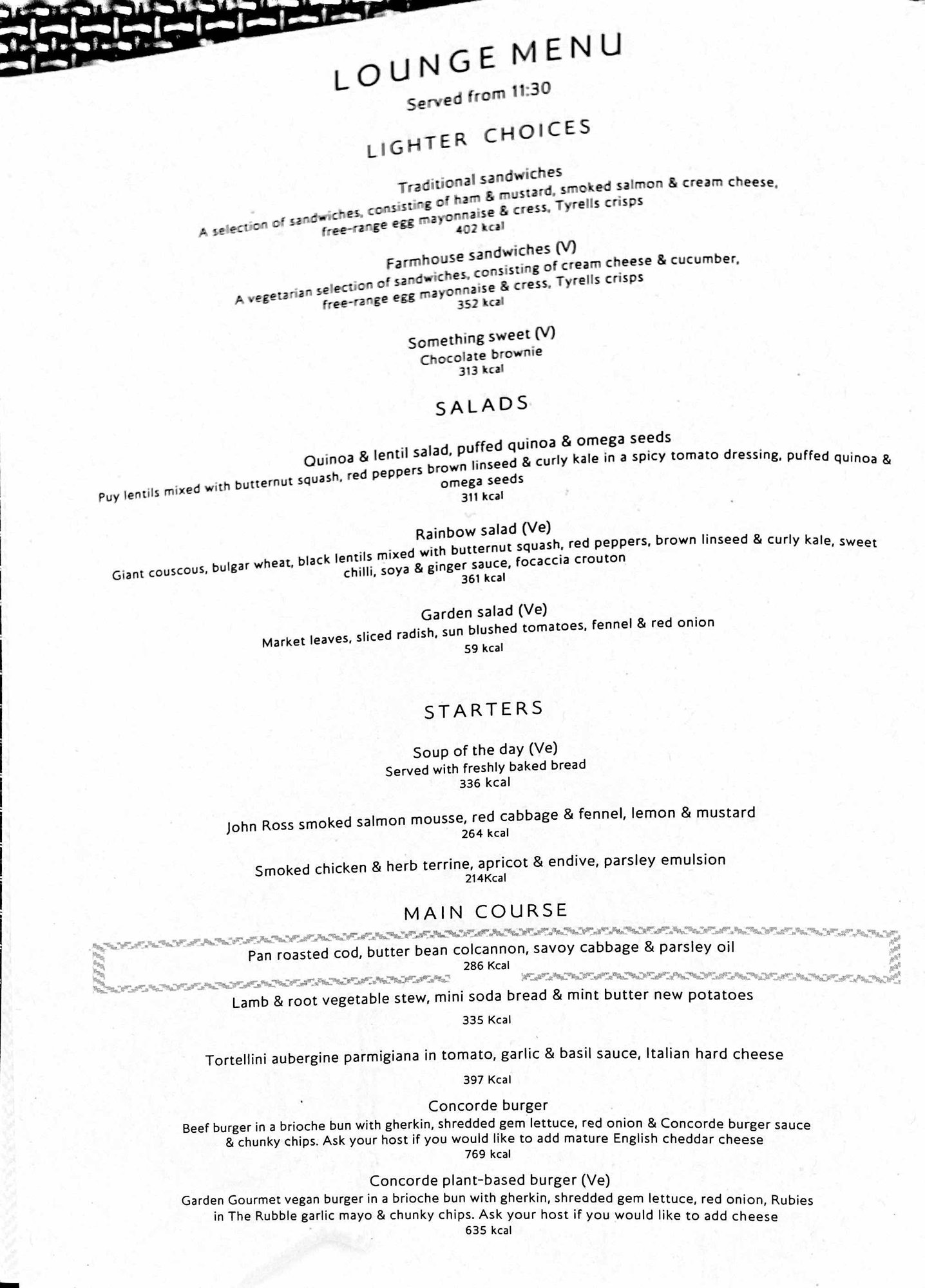 Concorde Room (CCR) LHR : menus 2022 - Page 27 - FlyerTalk Forums