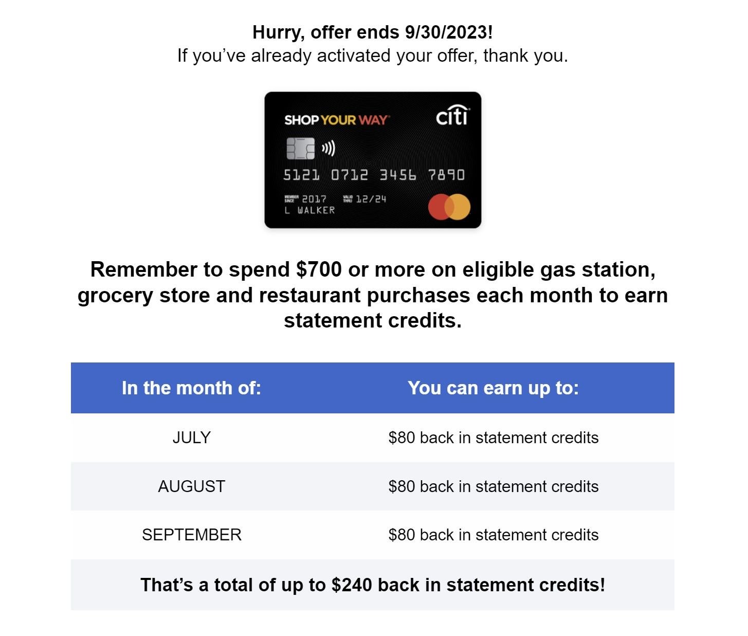 Citi Sears Cards (2014 - 2023) - Page 65 - FlyerTalk Forums