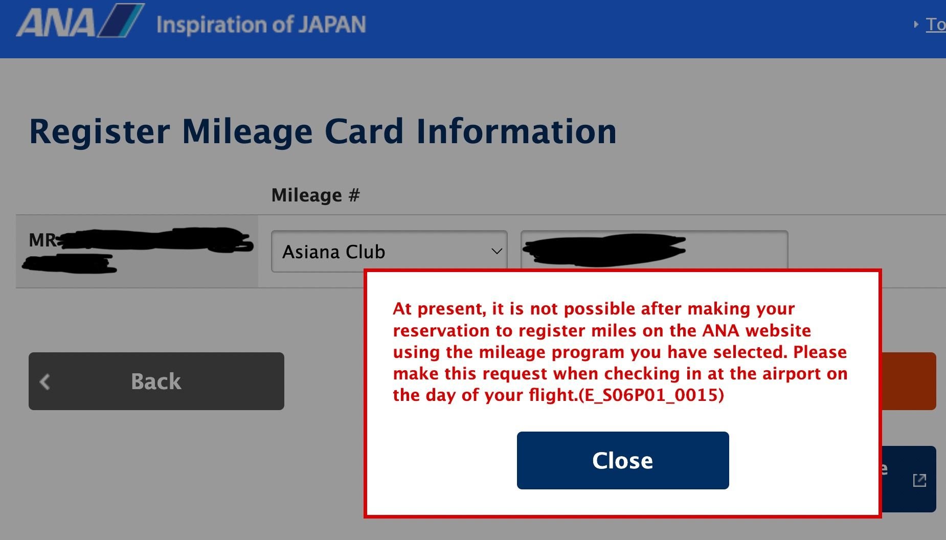 Issues Adding Membership Number to Bookings? - FlyerTalk Forums