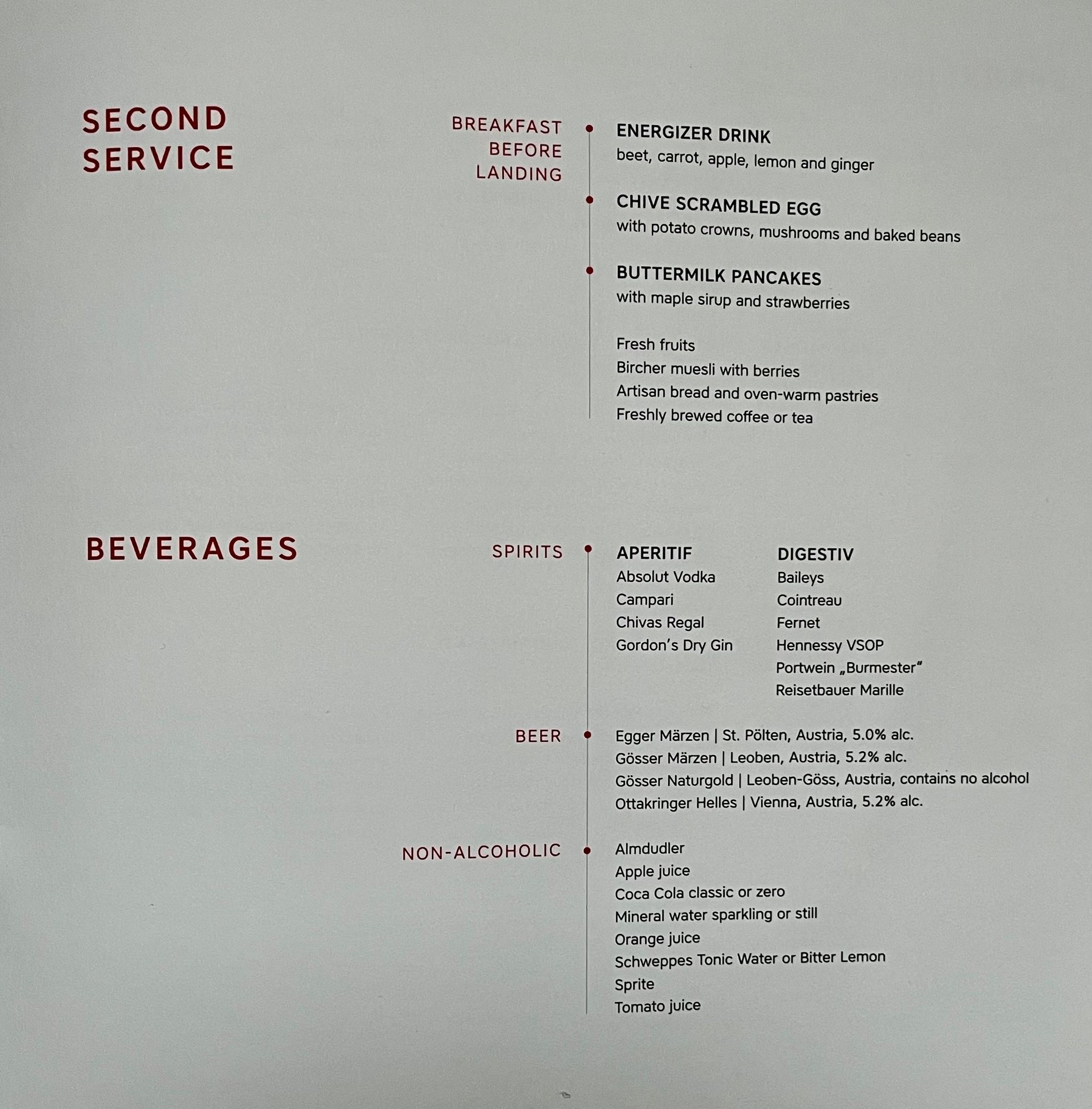 Austrian OS long haul experience [merged reports] - Page 44 - FlyerTalk ...