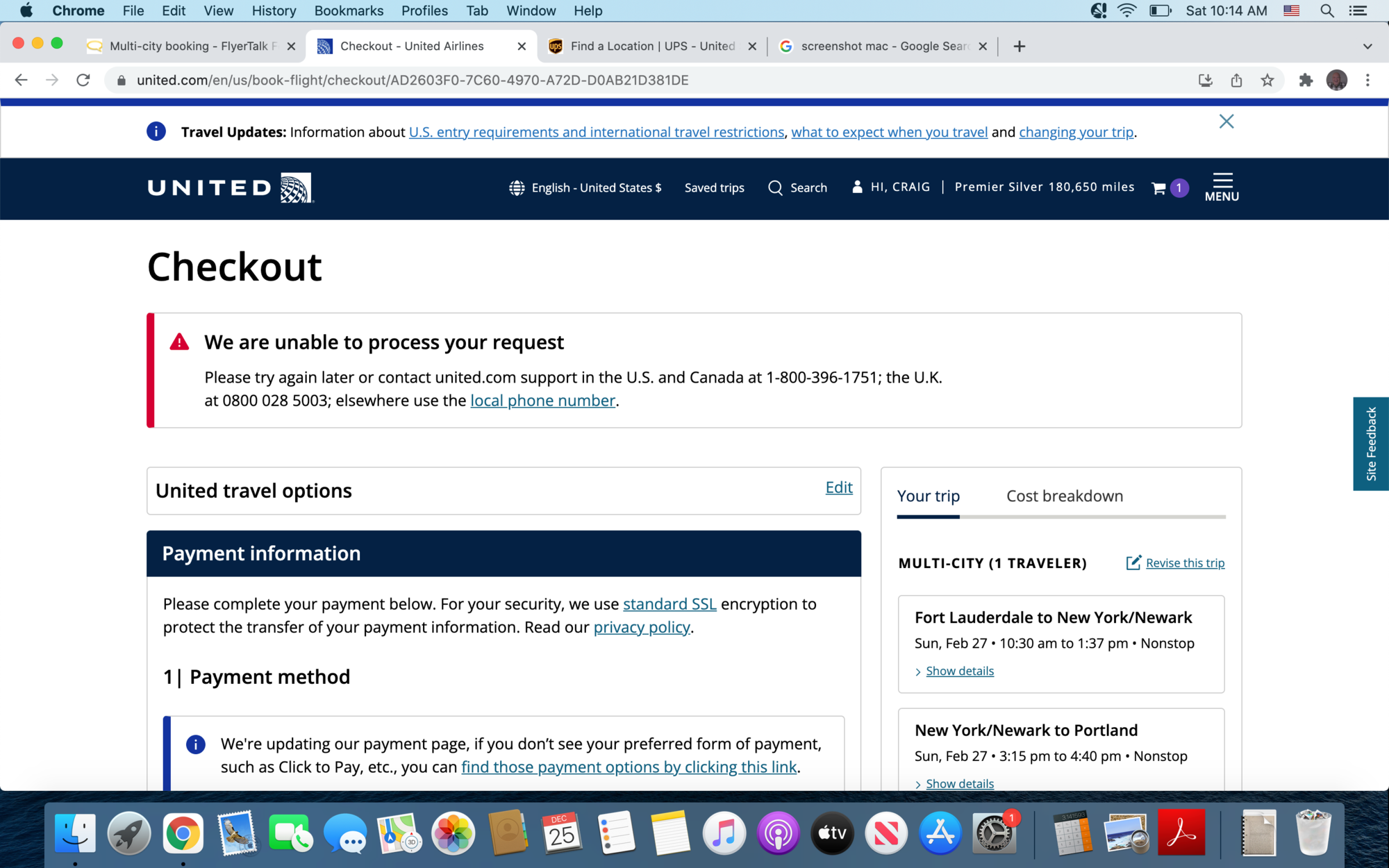 Multi-city booking - FlyerTalk Forums