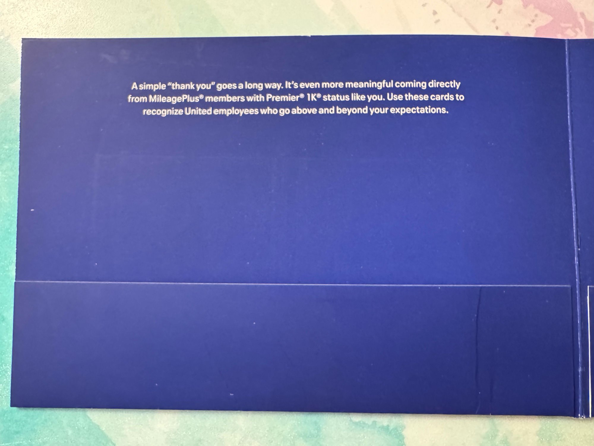 1K "Going the Extra Mile" cards / GS "Celebrating Your Service" card ...