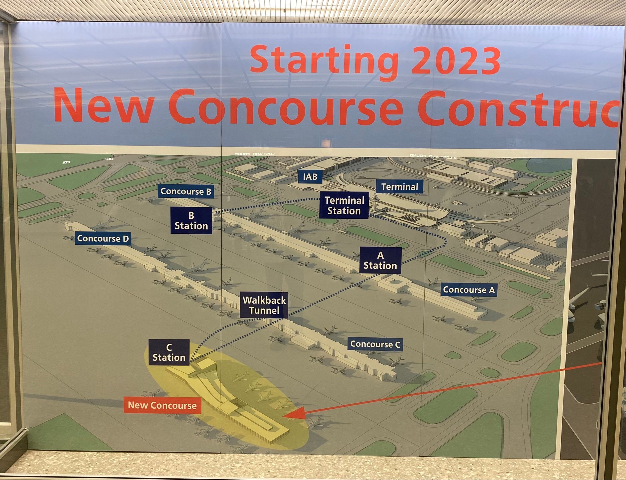 Plans to rebuild the UA concourse (C and D gates & UX terminal) at IAD ...