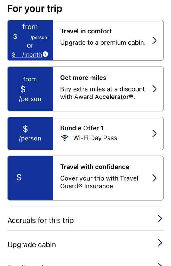 UA: Issue with cash upgrade option not available, Award/cash tkts & other cash opts? - FlyerTalk ...