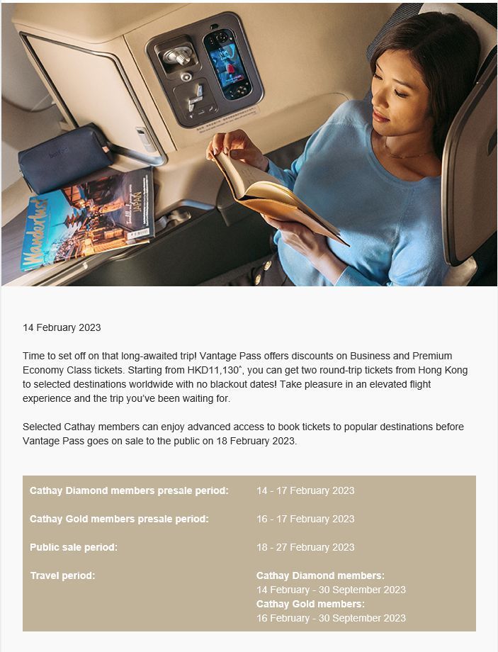 Vantage Pass 2023 - FlyerTalk Forums