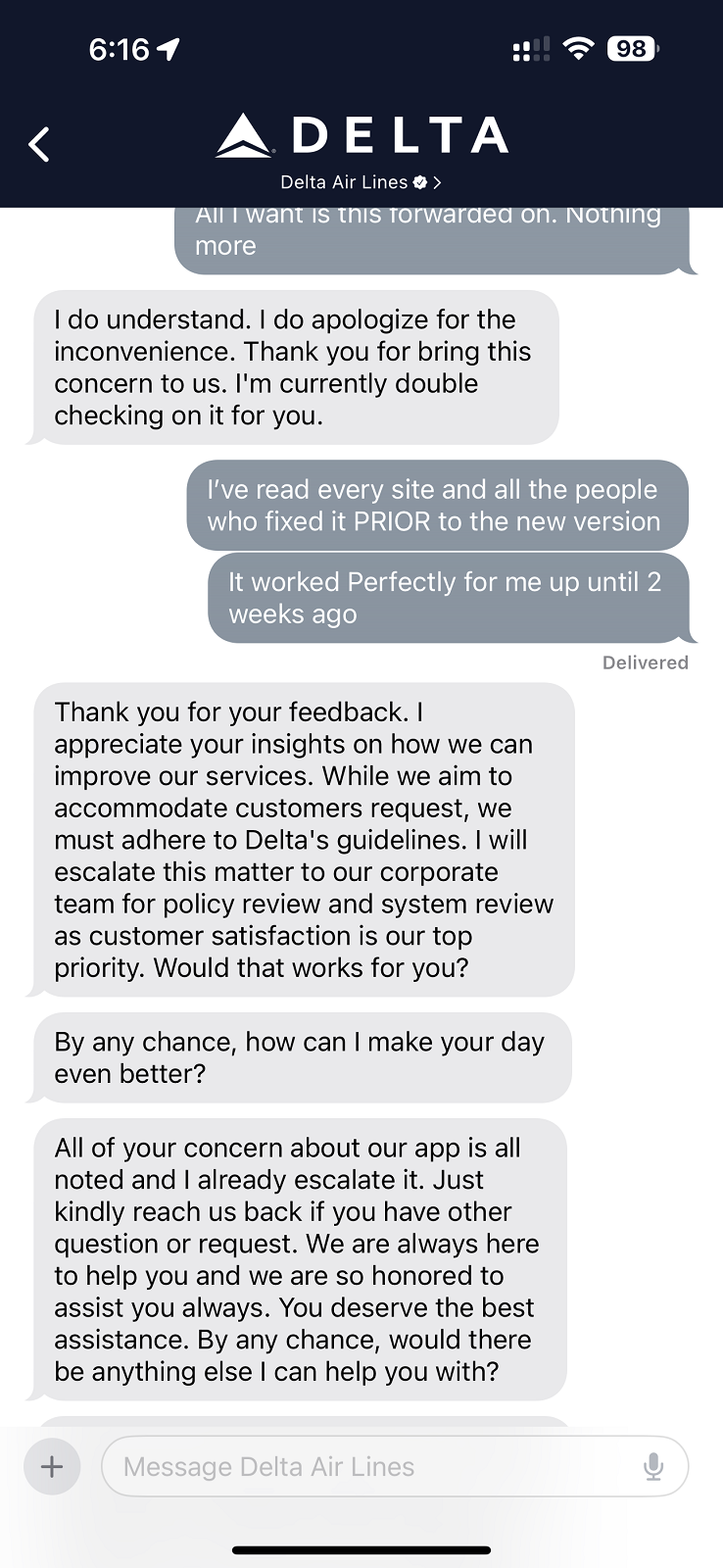 Delta Mac widget broken? (2024) - FlyerTalk Forums