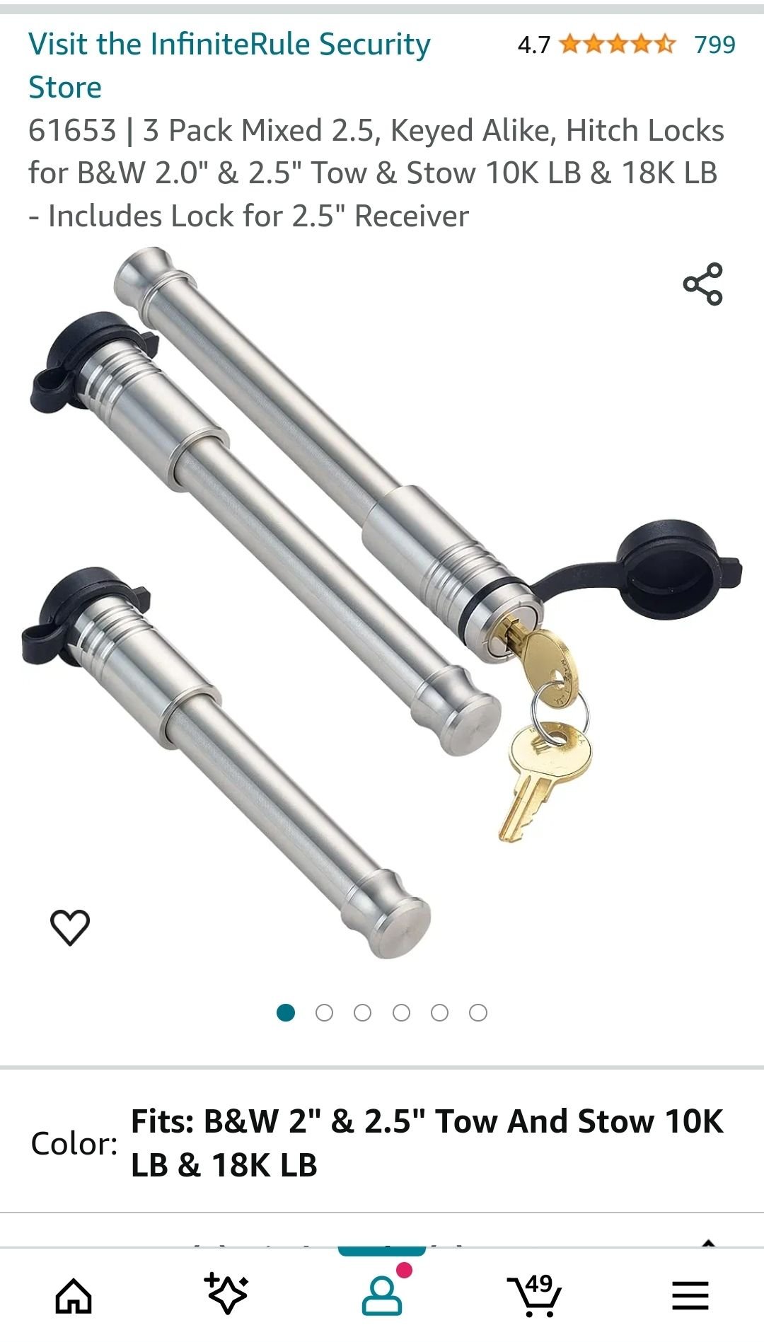 Looking for a cable lock for BW tow and stow hitch - Page 2 - Ford ...