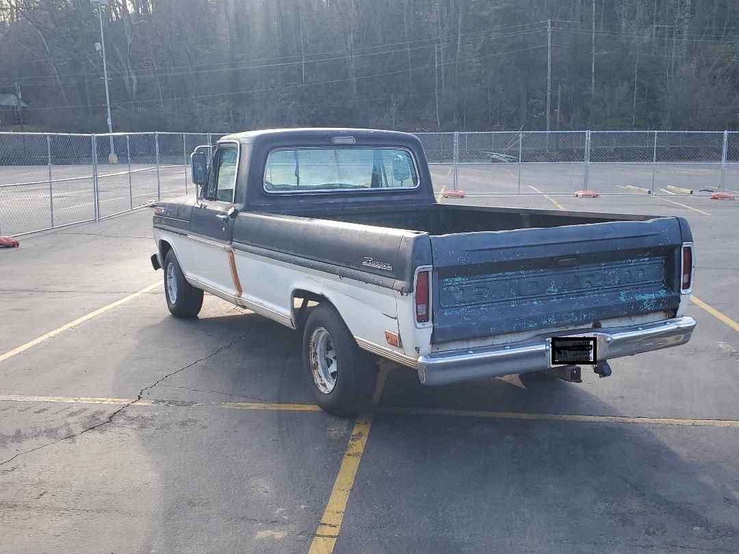 Solid '68 F100 Ranger ready to clearcoat patina or start classic ...