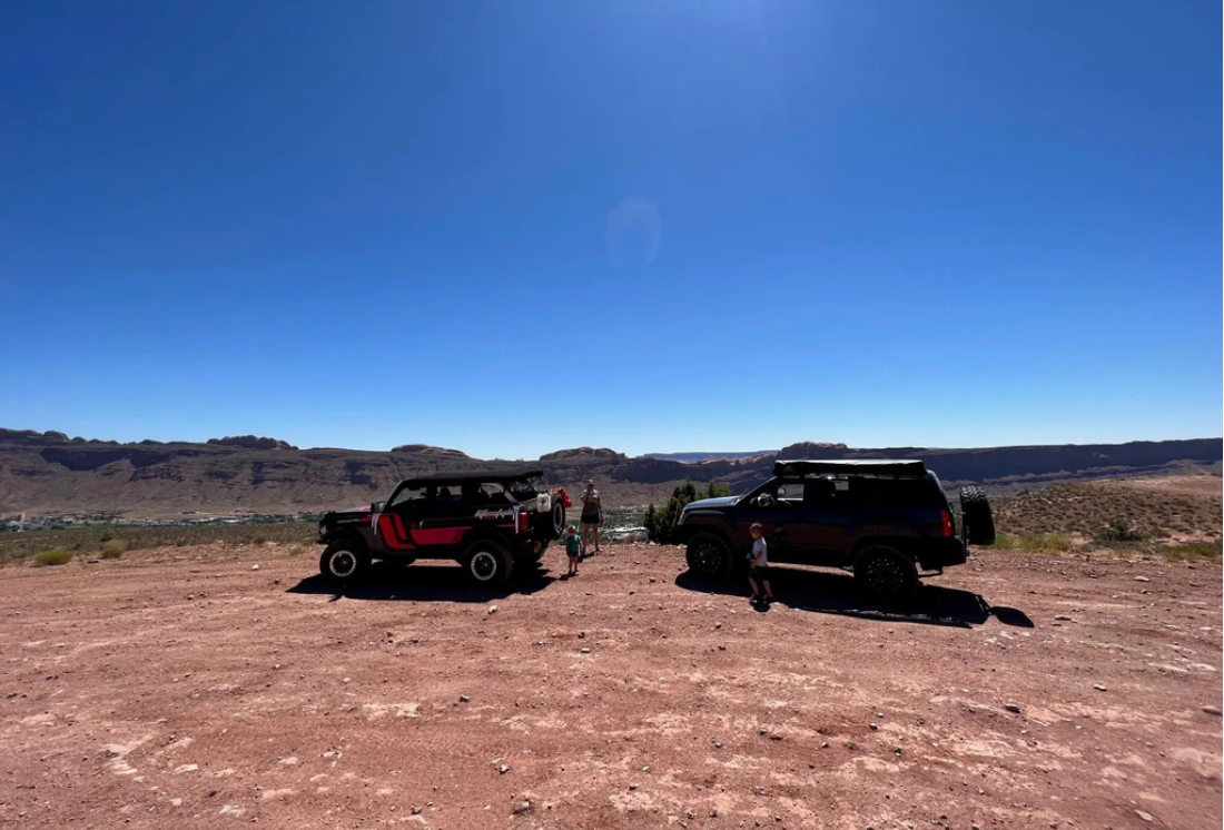 2021 Ford Bronco Sasquatch on The Hells Revenge Trail in Moab Utah ...