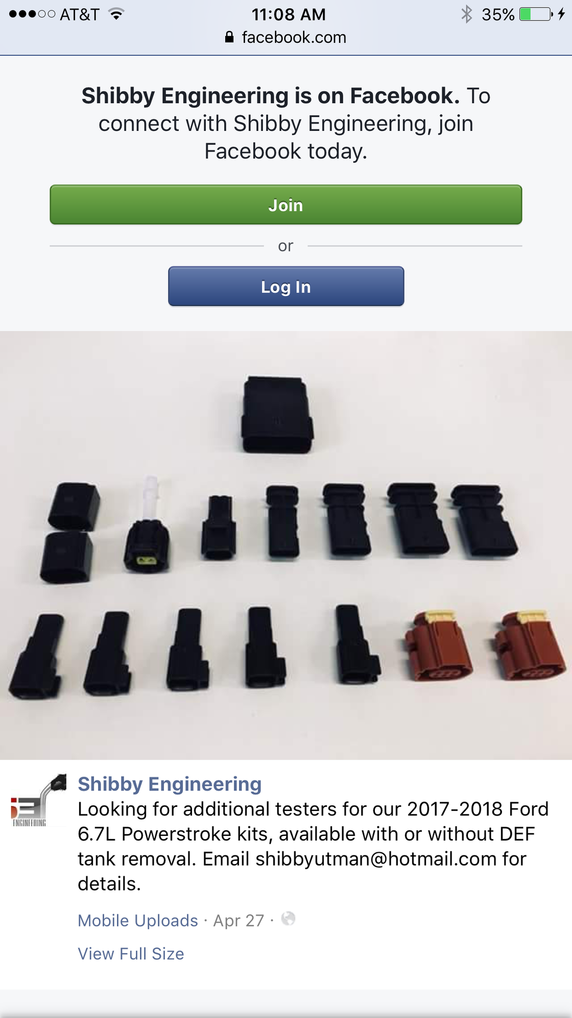 Shibby Engineering with a nice product for the deleted guys - Ford ...