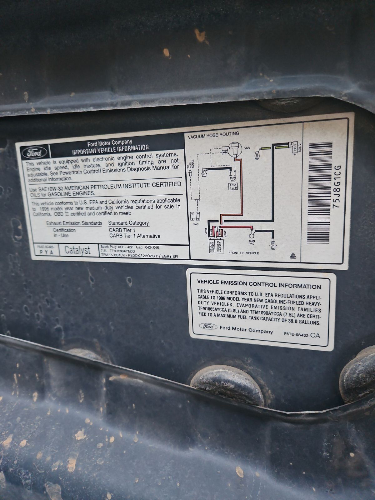 EVAP Code P0443 on a ONE YEAR ONLY MODEL 1996 F350 Truck - Ford Truck ...