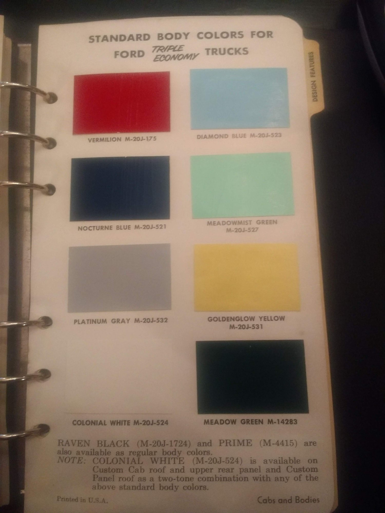 Original color code 1956 f100 - Ford Truck Enthusiasts Forums