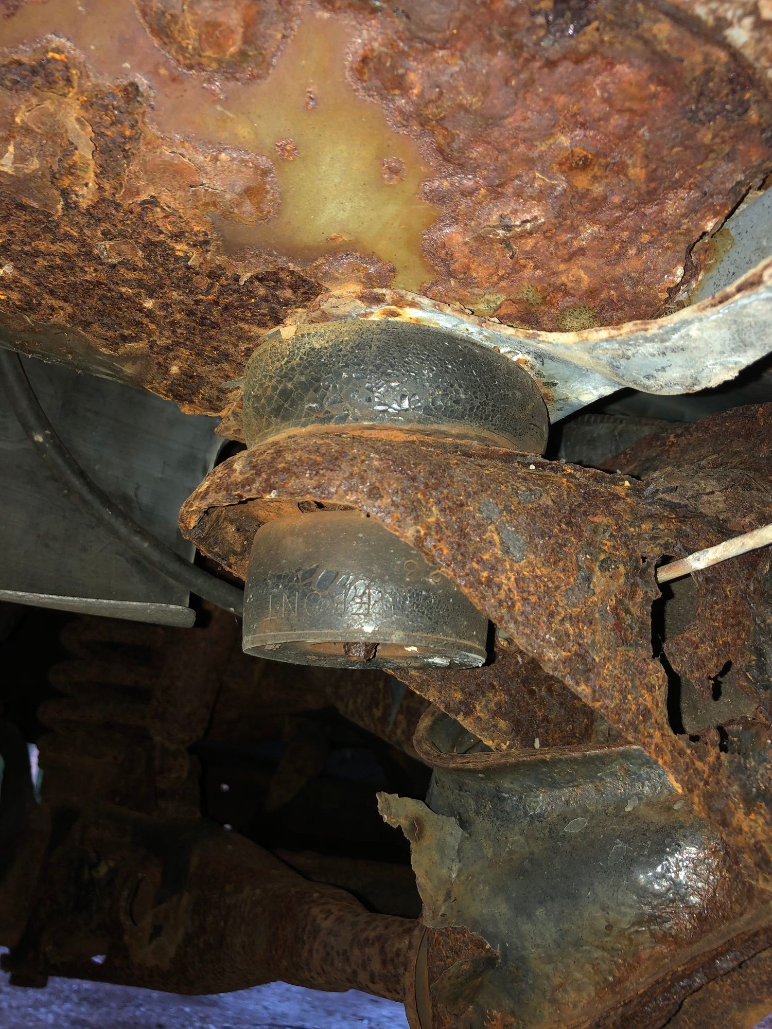 Body mounts and frame rusted, safe to drive? Can be repaired? - Ford ...