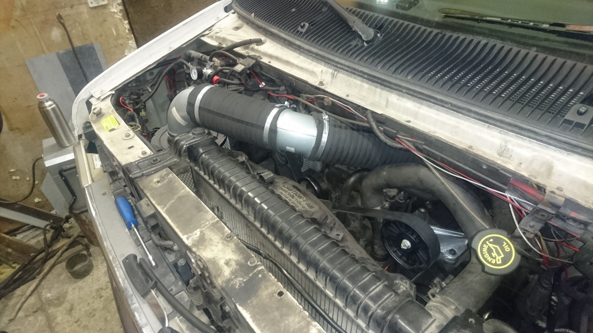 Custom "6637"intake on a Van - Ford Truck Enthusiasts Forums