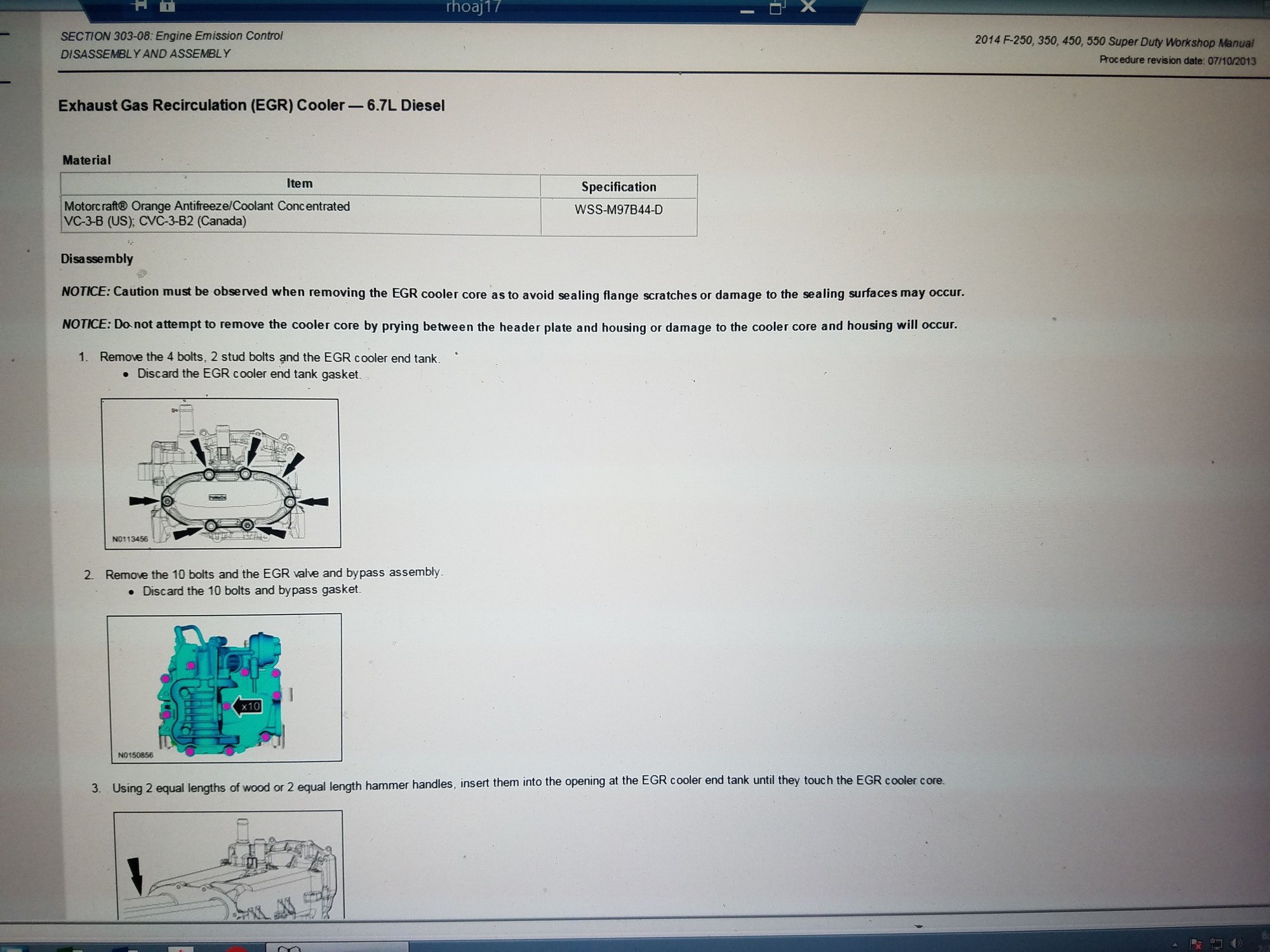 ‘13 6.7 EGR cooler torque specs - Ford Truck Enthusiasts Forums