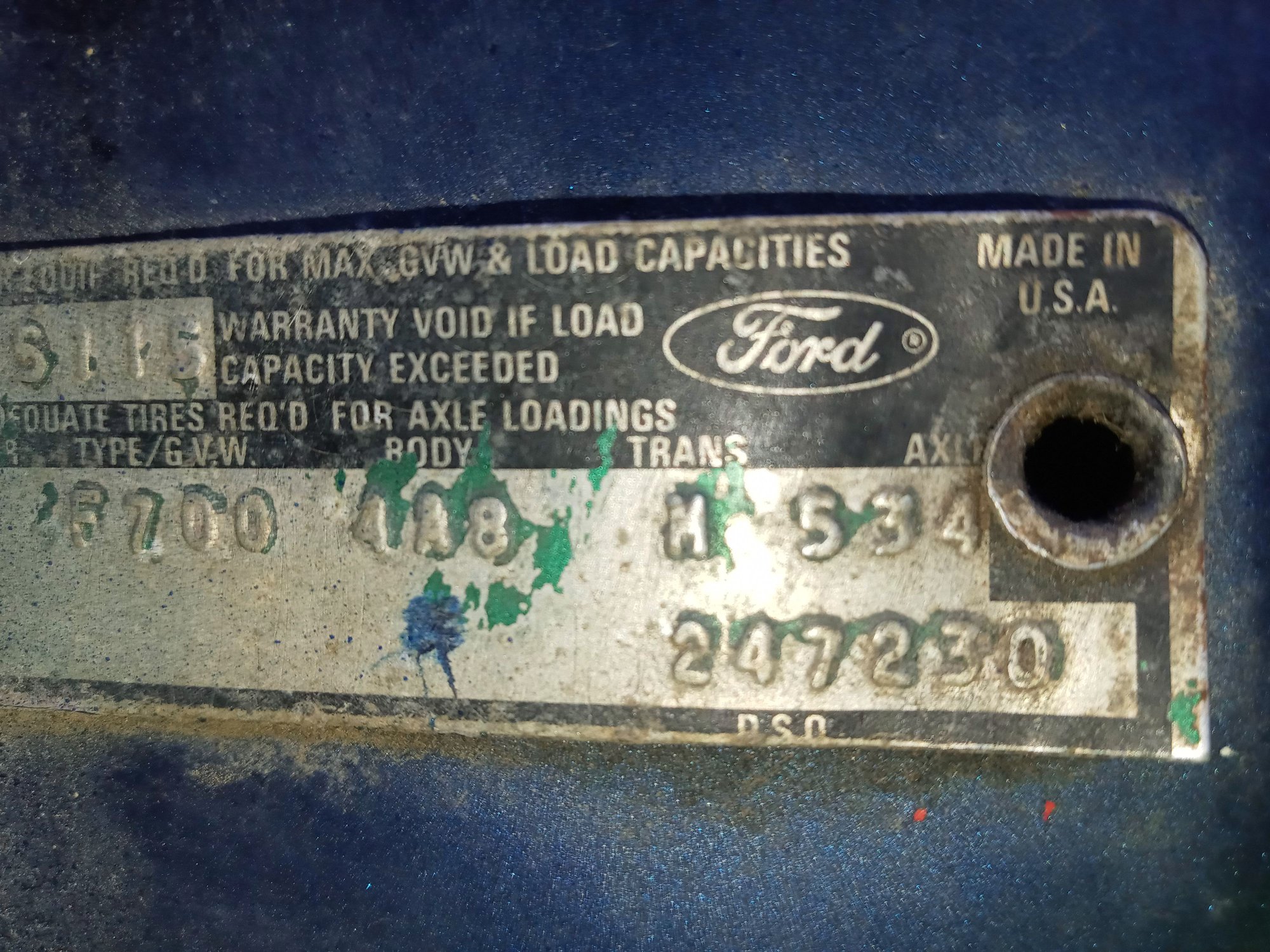 Needing a 74 f700 vin decoder - Ford Truck Enthusiasts Forums