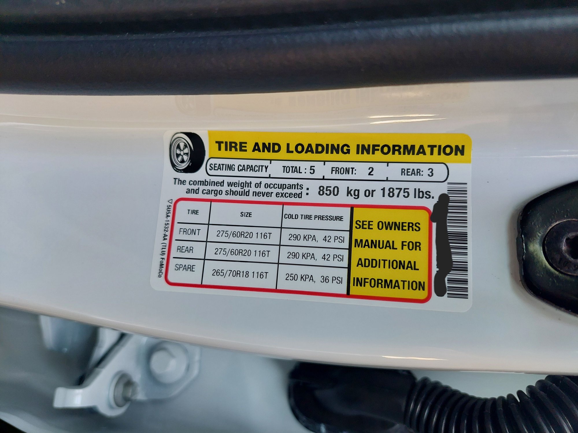 Threads with High Trim Payload Stickers - Ford Truck Enthusiasts Forums