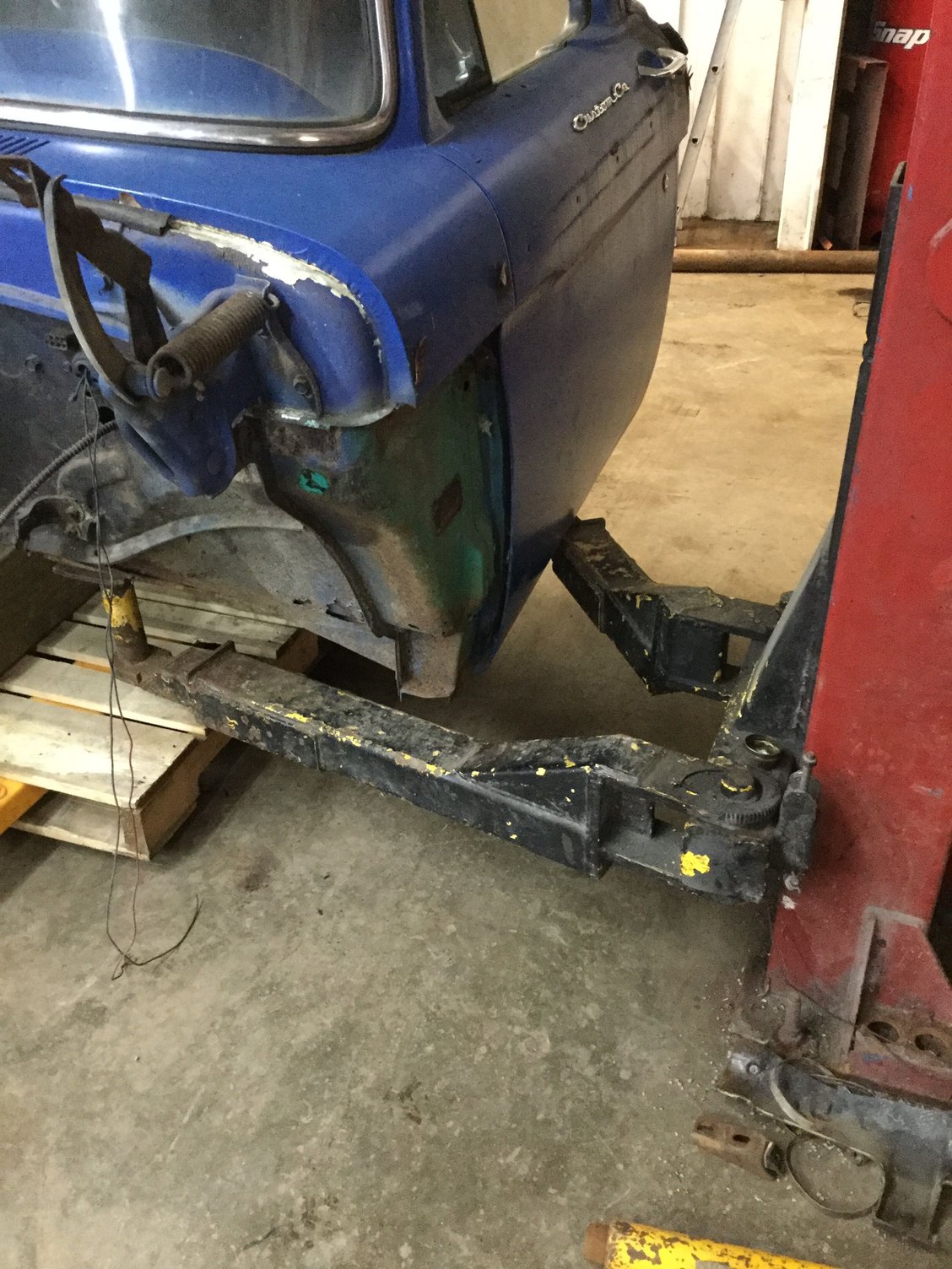 1964 F100 Grand Marquis (Crown Vic) Frame Swap - Ford Truck Enthusiasts ...