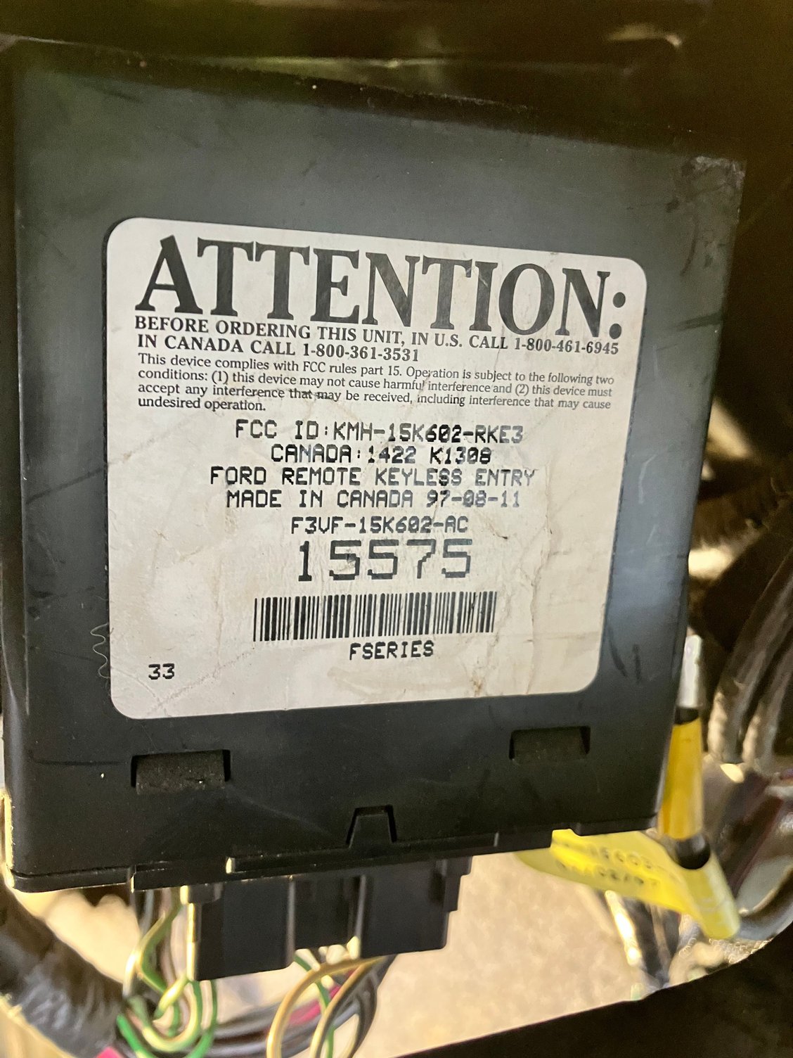 Wiring Question for RKE unit - Ford Truck Enthusiasts Forums