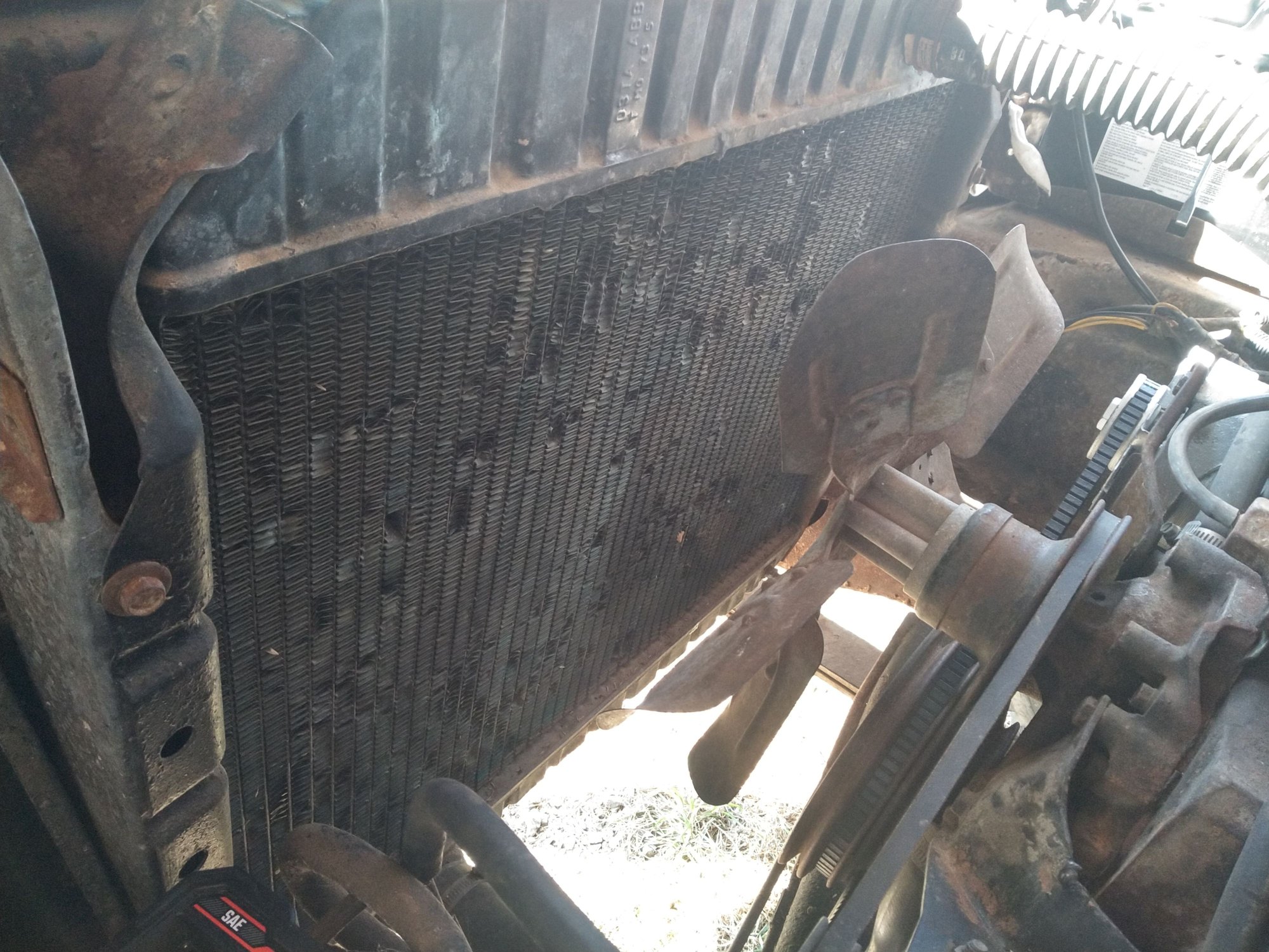 Fan Shroud for Radiator with ID Eng. #D3TA A ABB - Ford Truck ...