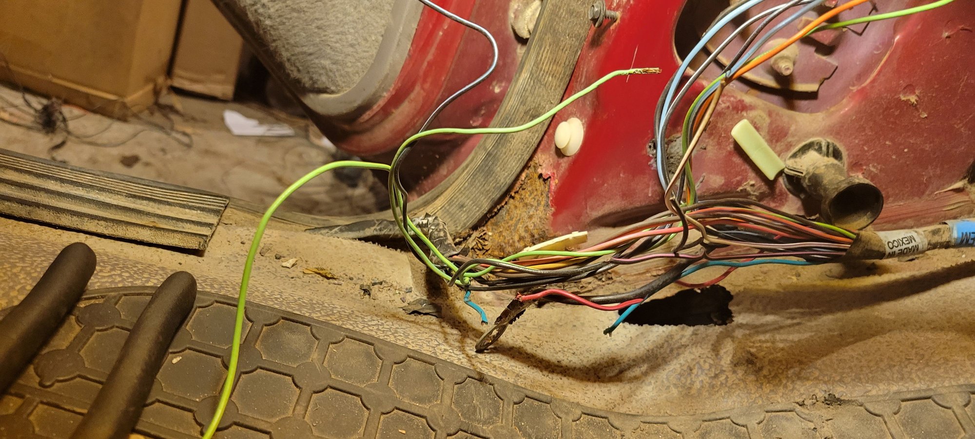 Drivers threshold wiring chewed by mice!! - Ford Truck Enthusiasts Forums