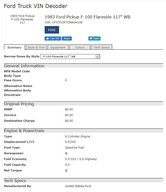 Tag Decoder - Page 3 - Ford Truck Enthusiasts Forums