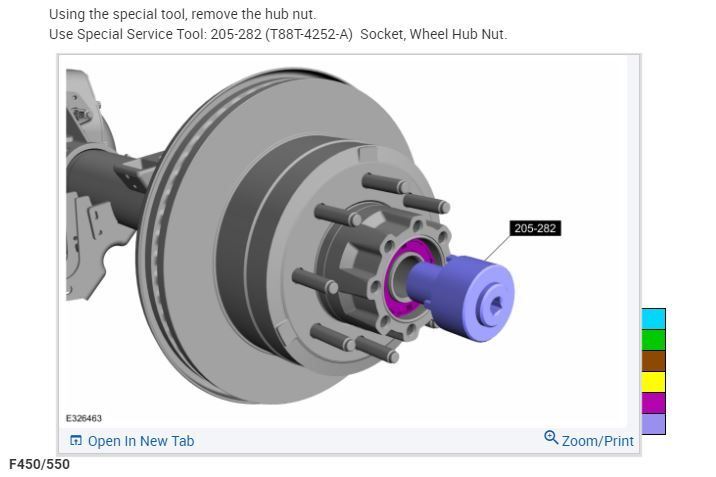 F-450 rear hub nut socket - Ford Truck Enthusiasts Forums