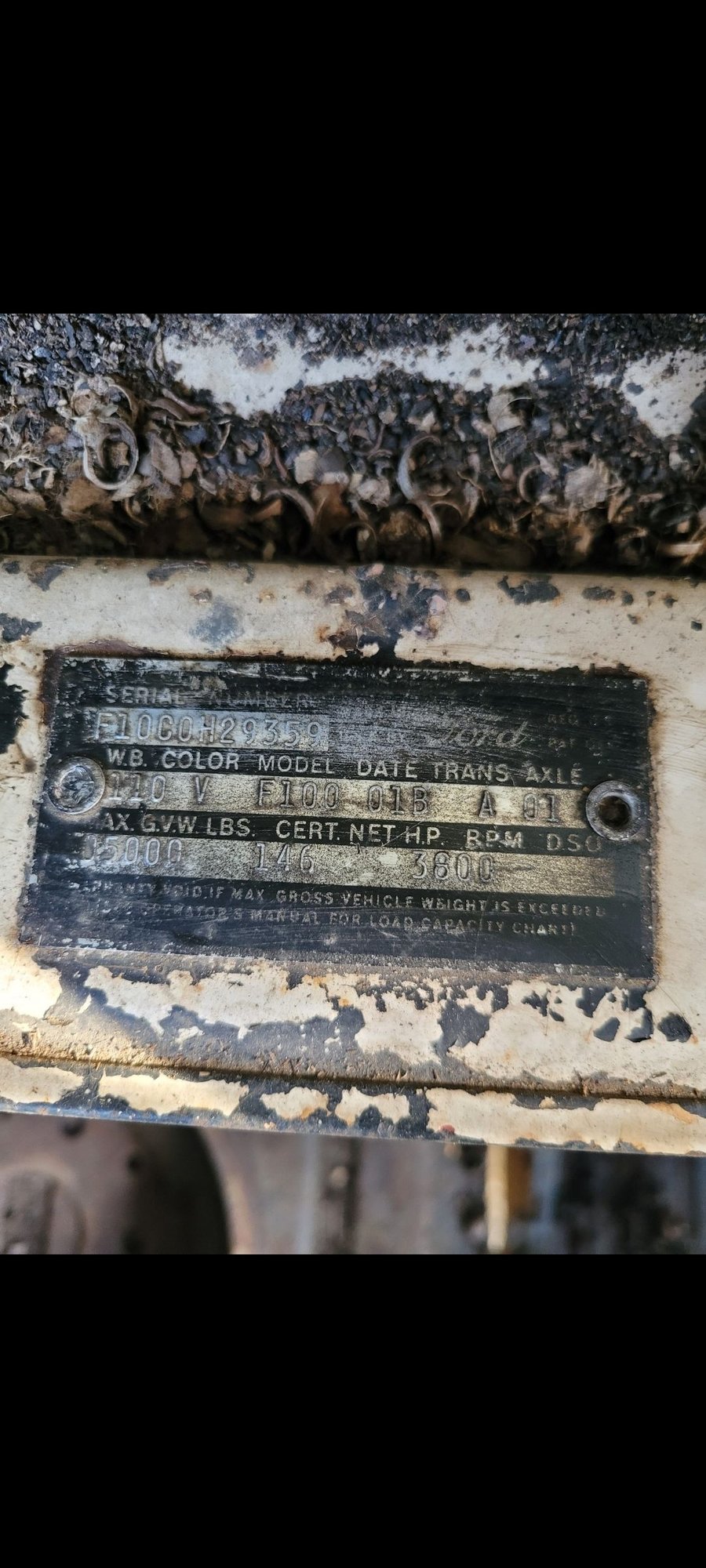 1960 F100 VIN decode - Ford Truck Enthusiasts Forums