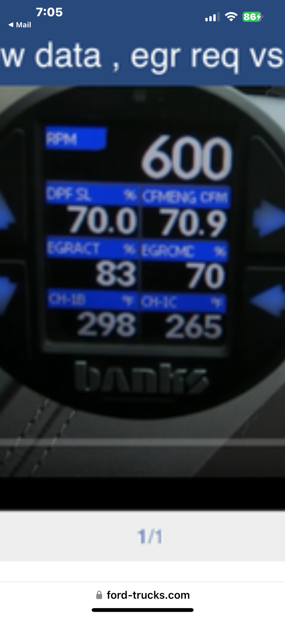 FASS egr filter flow data , egr req vs egr act and temps - Ford Truck ...