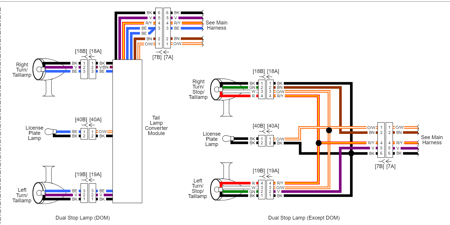 Wiring Diagram Harley Brake Light