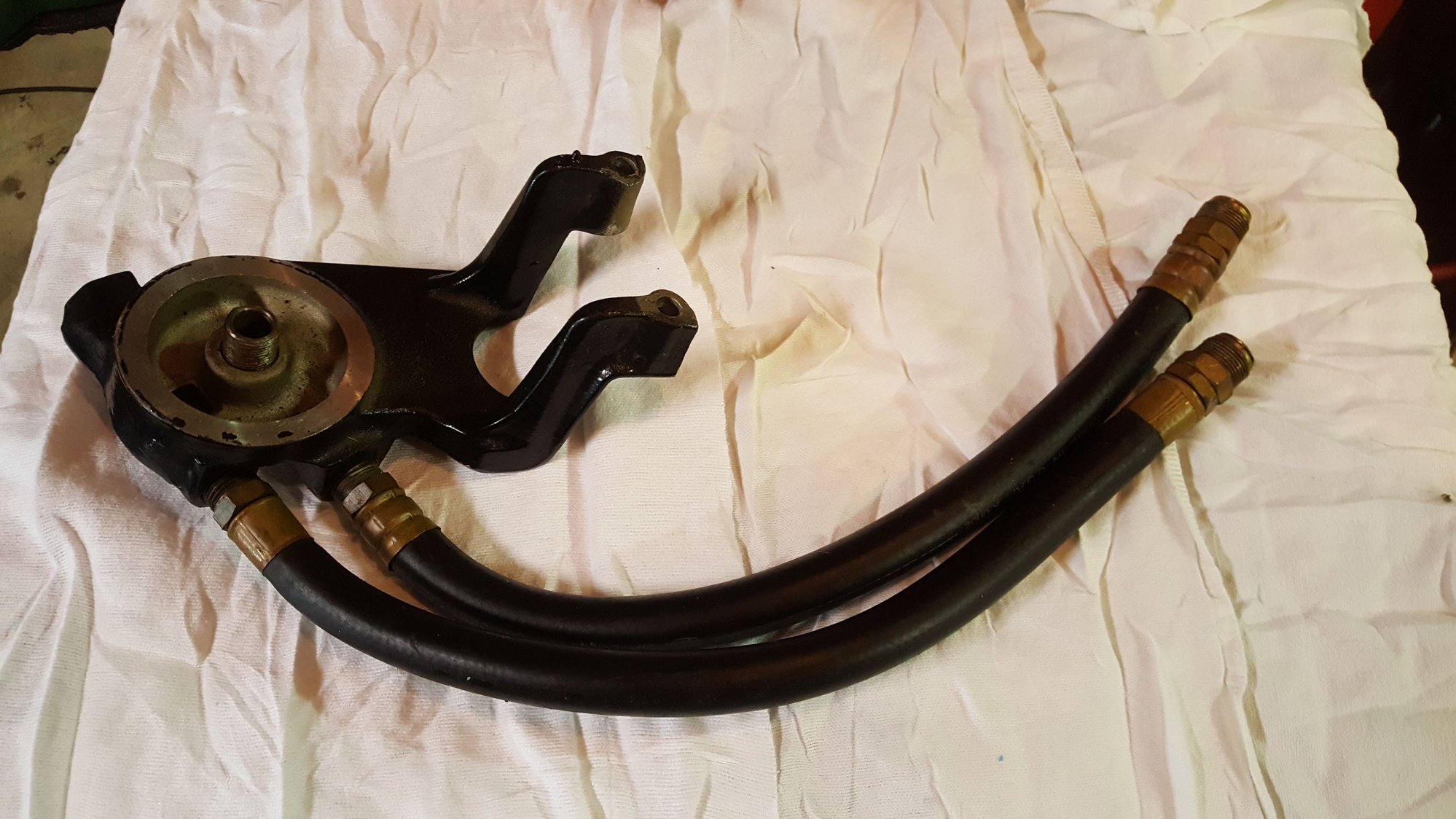 Remote Oil Filter Bracket & Lines - Offshoreonly.com