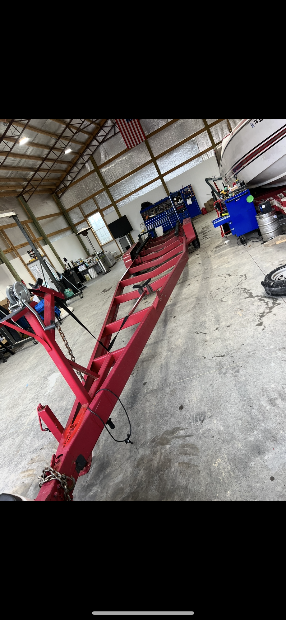 (2) 35-38ft steel trailer triple axel trailers - Offshoreonly.com