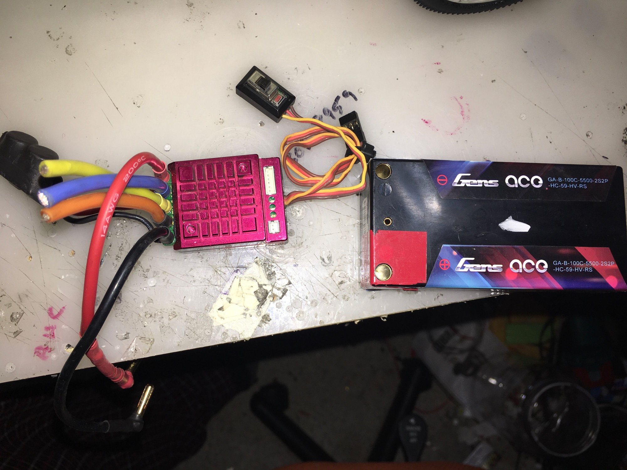 Turnigy 80A Trackstar Turbo Esc/Programmer Plus Gen 2S 5500 Lipo - R/C ...