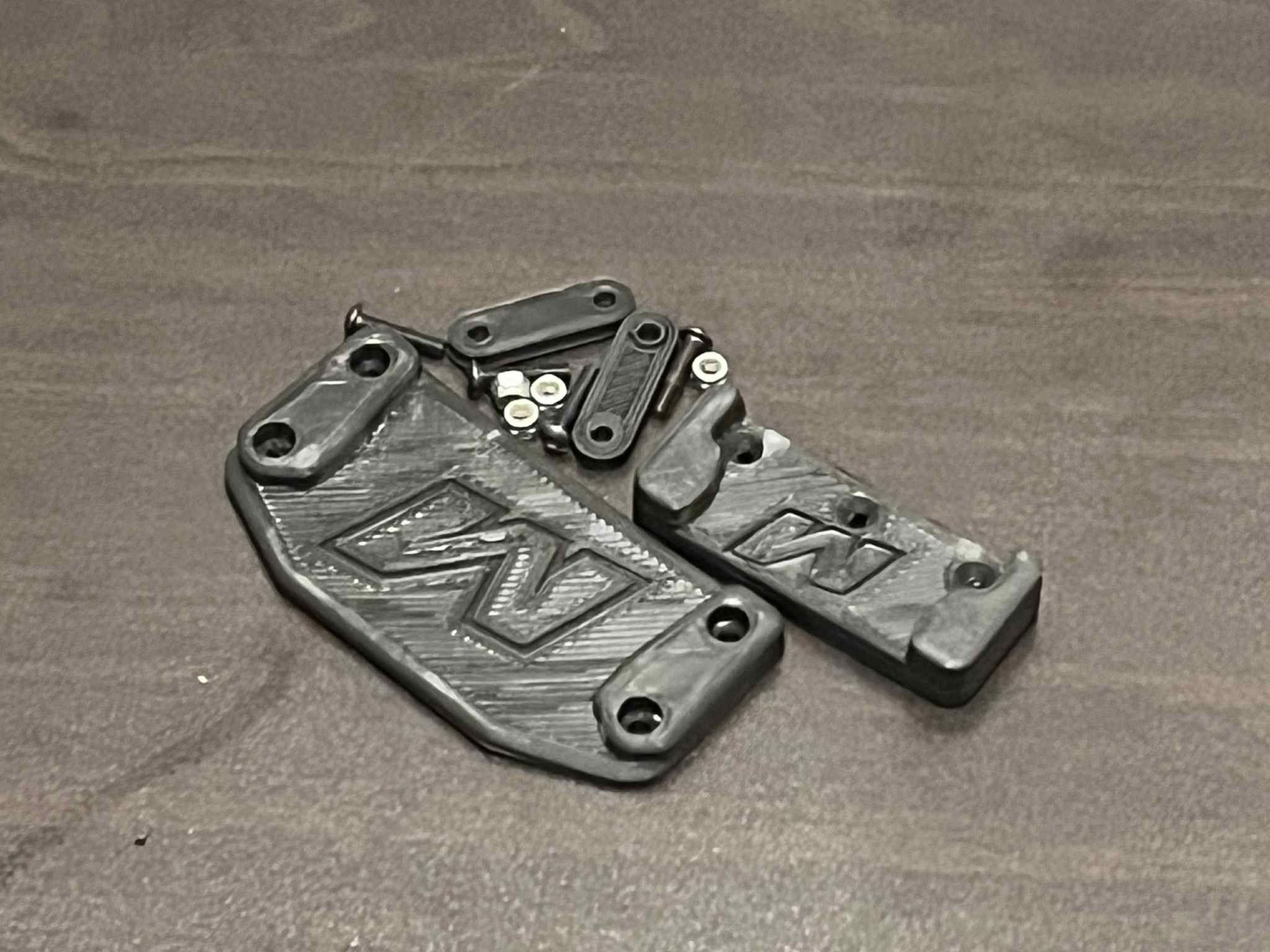 PRC Mugen Seiki MRX6-X starter box mounts for the Hudy Starbox (used ...