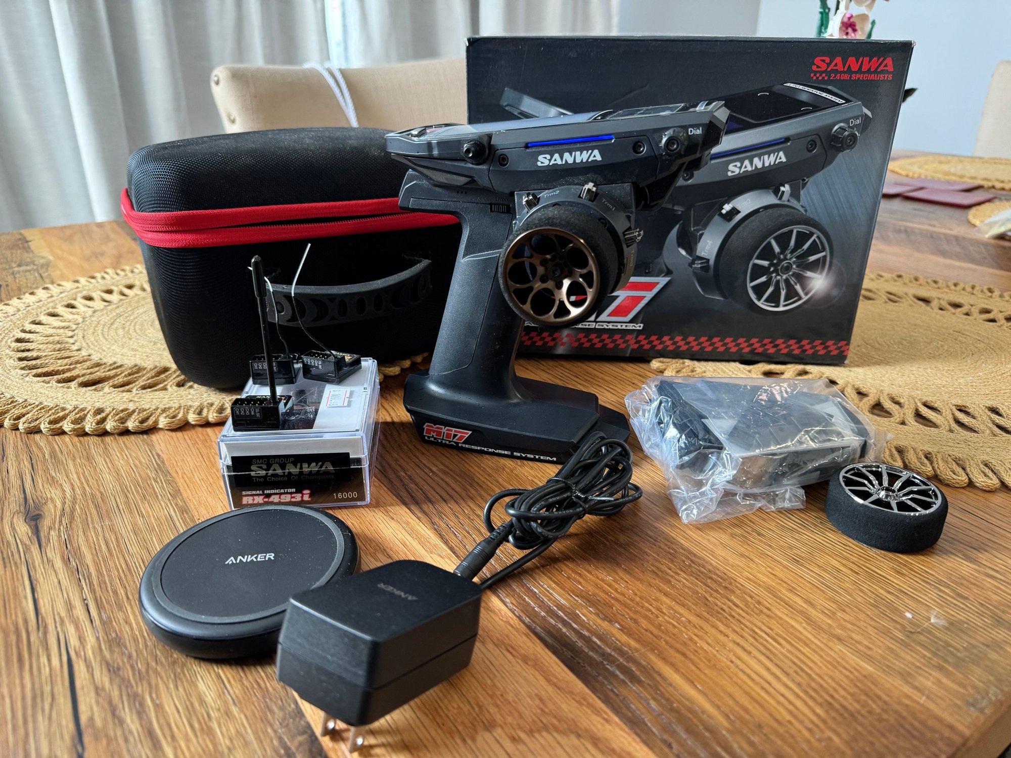Sanwa M17 with Wireless Charging, 4 Receivers, Case, and R-Design Wheel - R/C Tech Forums