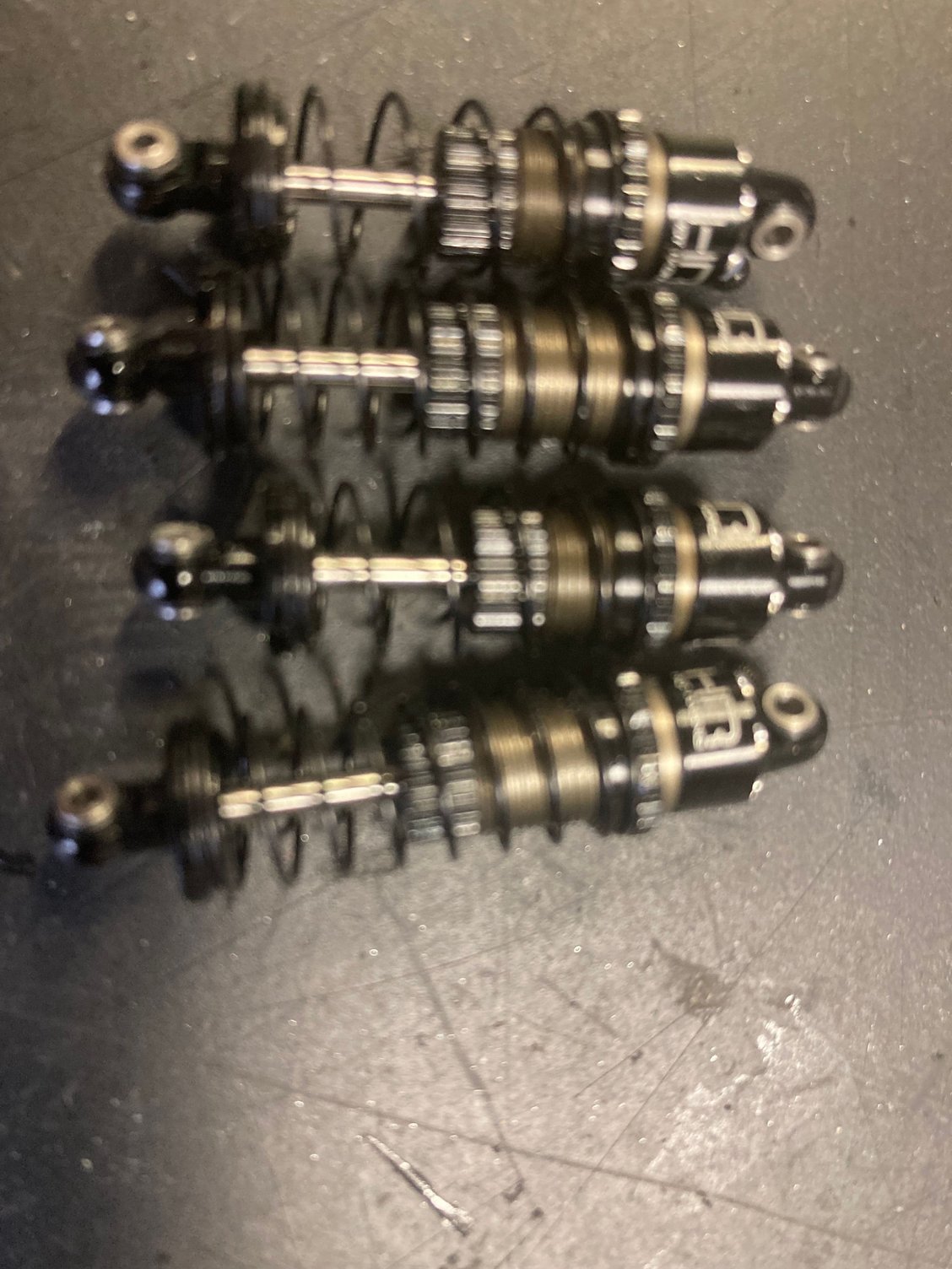 2 sets of Micro b/t aluminum shocks with extra springs injora/Hot ...