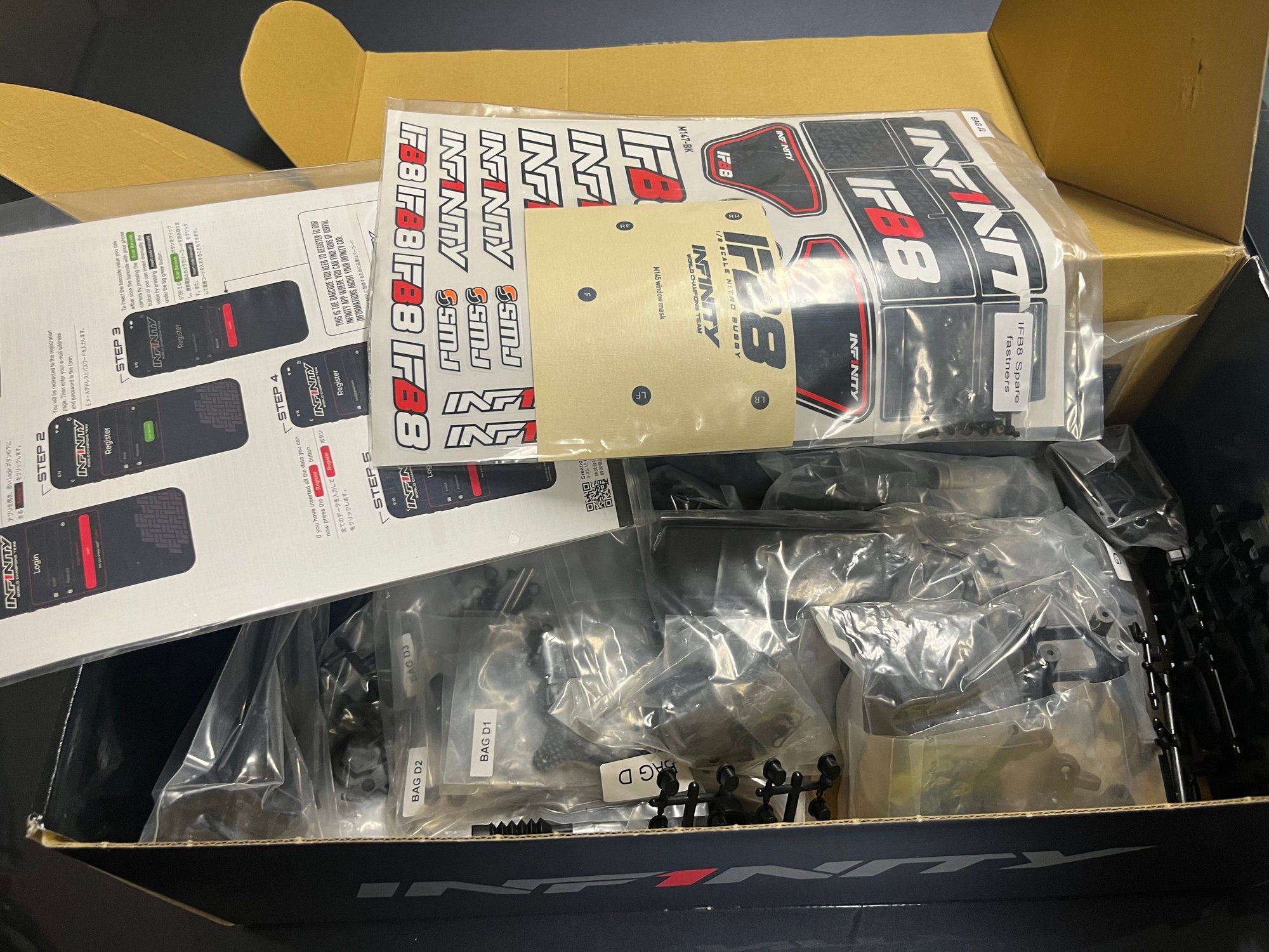 Infinity IFB8 new kit and parts lot - R/C Tech Forums