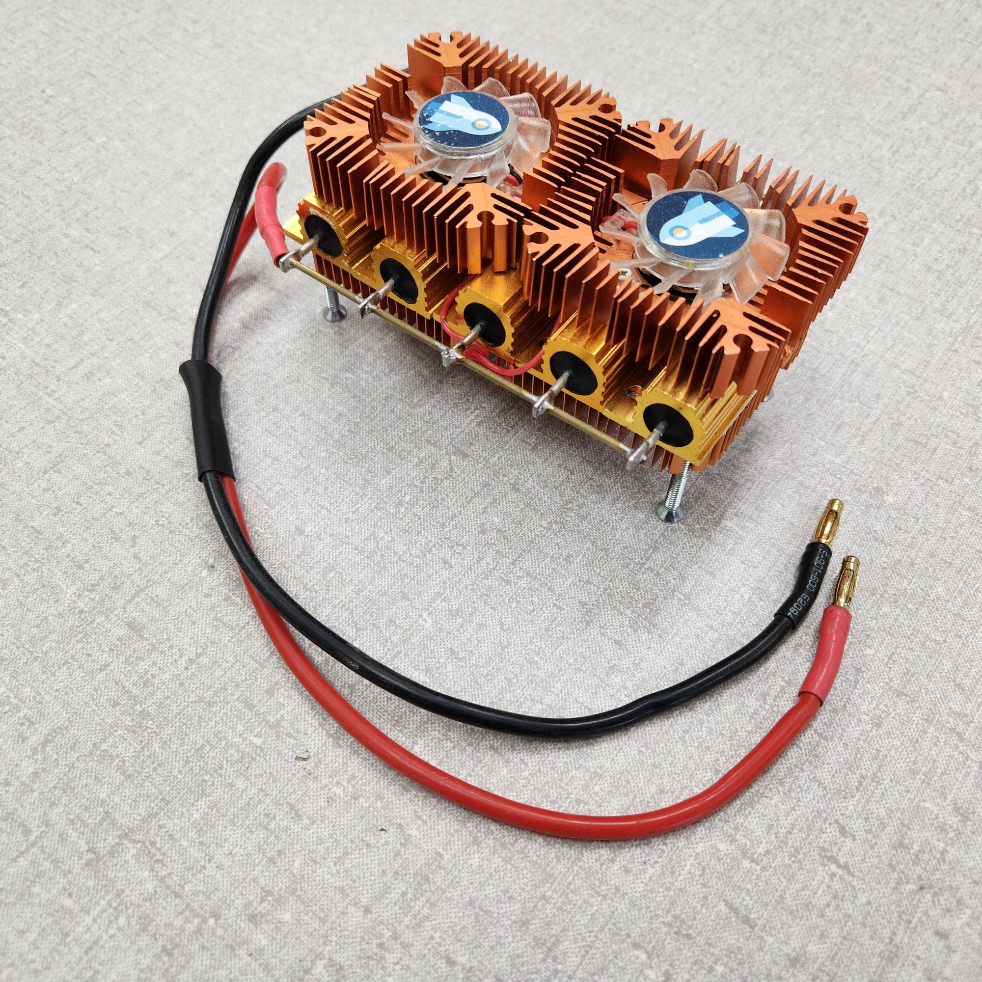 Rocket Fuel Labs 40 amp Discharge Resistor Bank with cooling fans - R/C ...