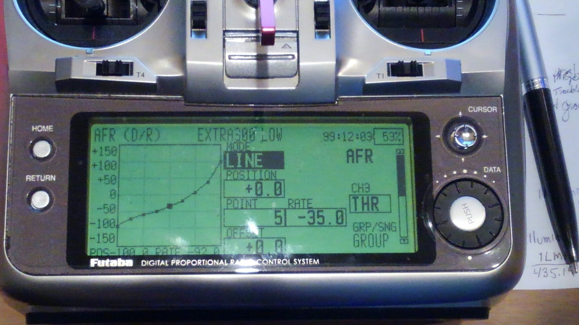 Futaba 12Z throttle travel programming ??? - RCU Forums