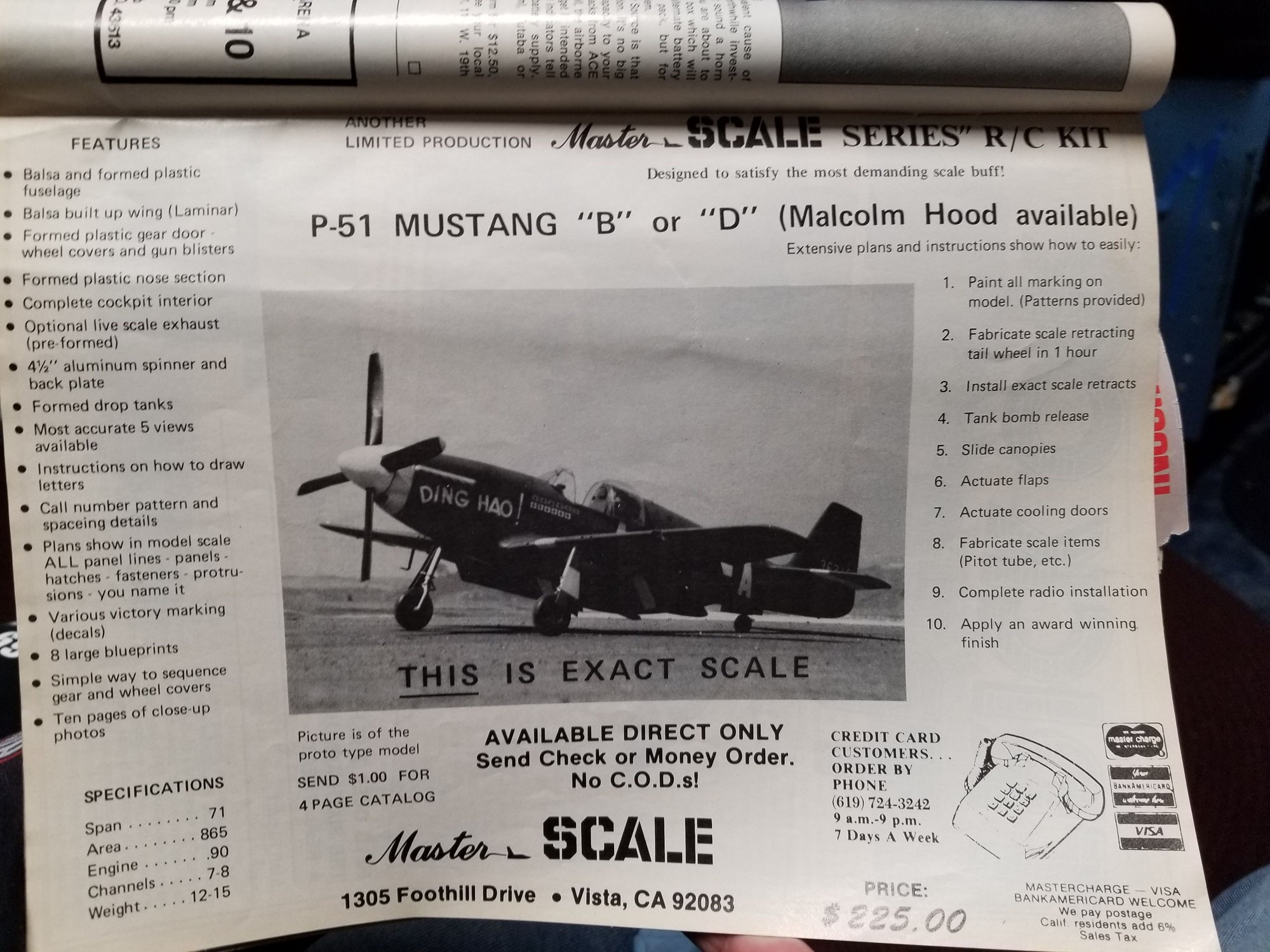 Meister Master scale P51 kit - RCU Forums